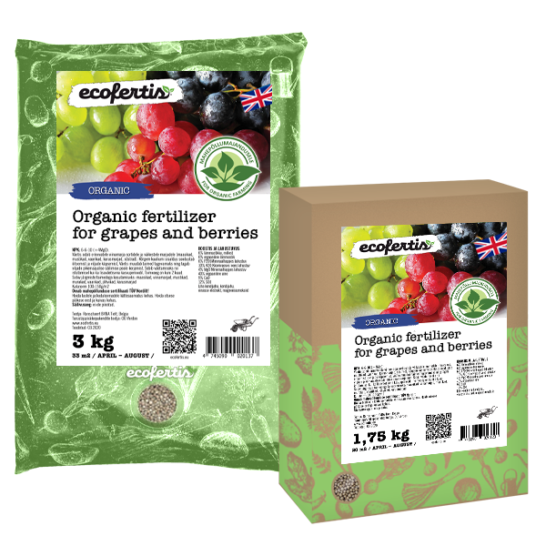 Organic fertilizer for grapes and berries – Ecofertis.eu